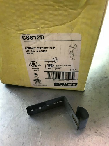 CS812D NVENT CADDY Conduit Support Clip Spring Steel QTY of 1 2nd FREE ...