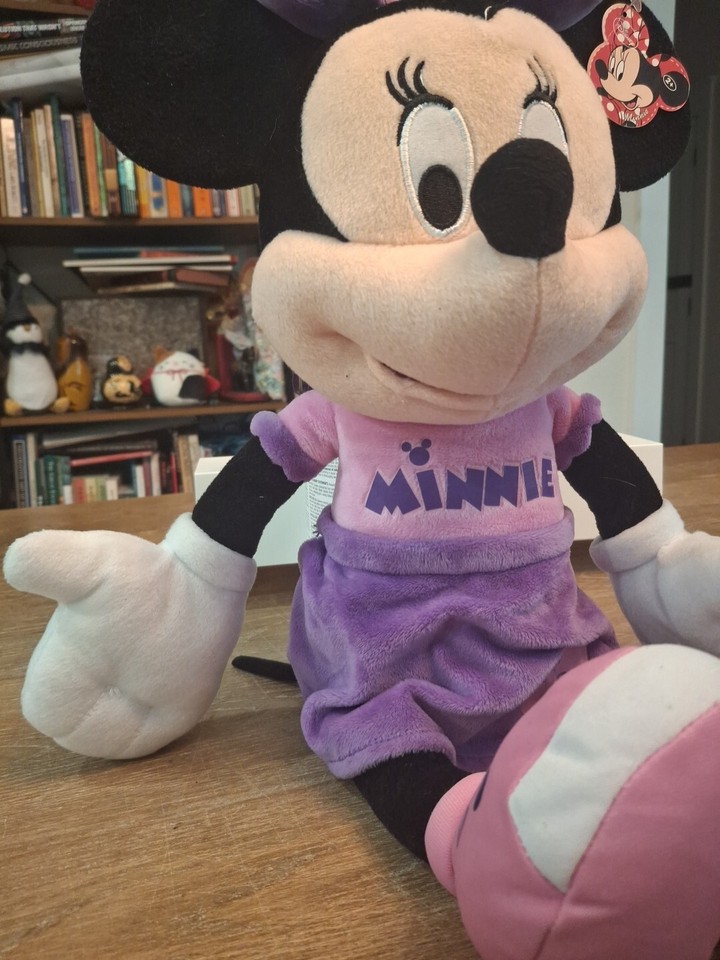 LARGE 23" Disney Minnie Mouse Stuffed Animal Soft Plush Toy in Pink ...
