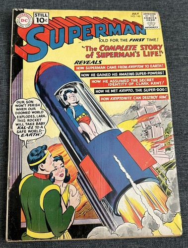 SUPERMAN #146 (1961) Comic First Complete Life Story And Krypto - Fine ...