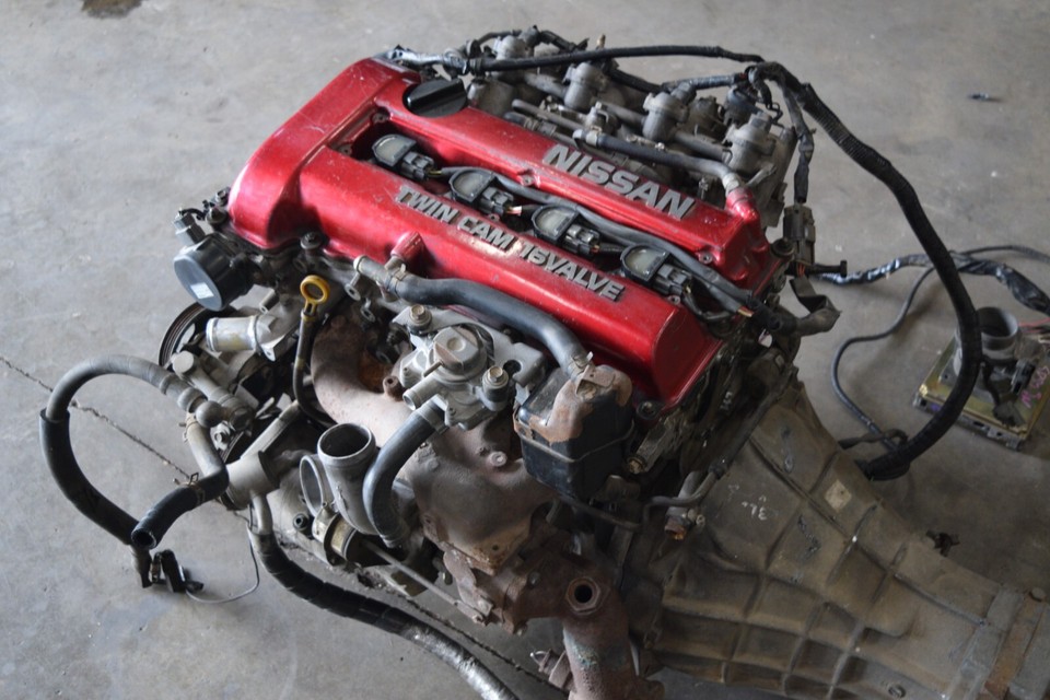 JDM NISSAN S13 SR20DET REDTOP ENGINE AND 5MT MANUAL TRANSMISSION 180SX ...