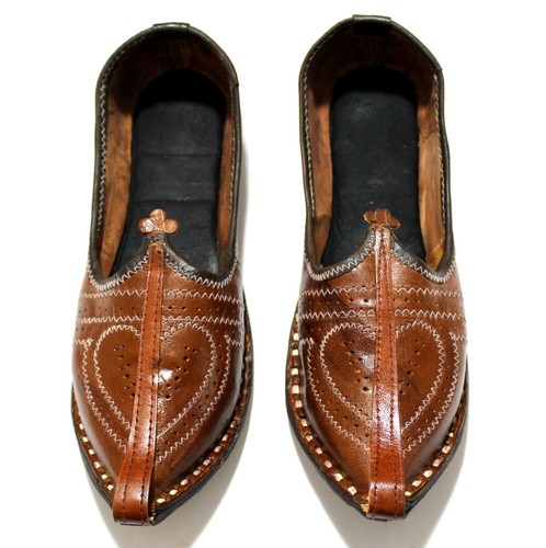 Men's Leather Mojari Handmade Shoes Traditional Punjabi Khussa US Style ...