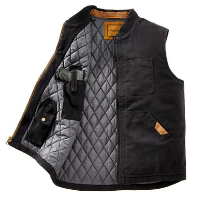 Venado Concealed Carry Vest for Men - Heavy Duty Canvas - Conceal Carry ...