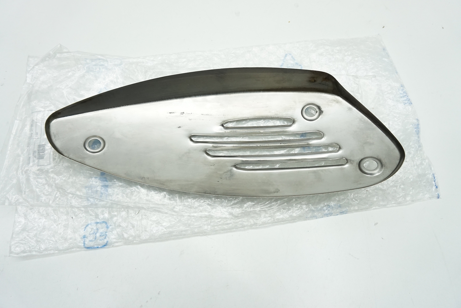 Vespa GT GTV GTS 125 - 300 Heat shield protection guard chrome muffler ...