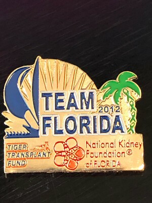 Vintage Collectible Team Florida 2012 Kidney Metal Pin Back Lapel Pin ...