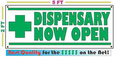 DISPENSARY NOW OPEN Banner Sign NEW Larger Size for Convenience Store ...