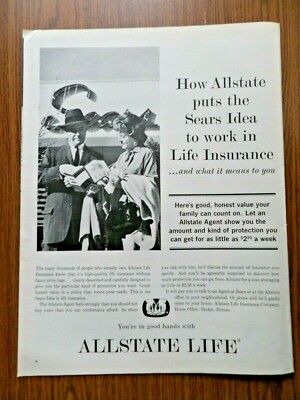 1963 Allstate Life Insurance Ad Put the Sears Idea into Life | eBay