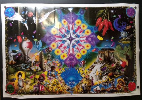 Grateful Dead Peace Love Jellybeans Poster 2299 Vintage Deadhead 1995 ...
