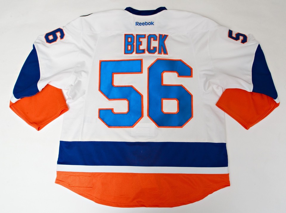 NHL New York Islanders Game-Worn Jersey 2015/16 Taylor Beck Double ...