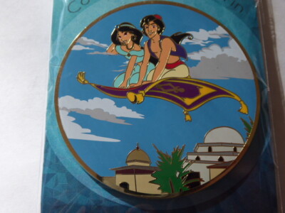 Disney Trading Pins 136704 Artland - Aladdin and Jasmine on Magic ...
