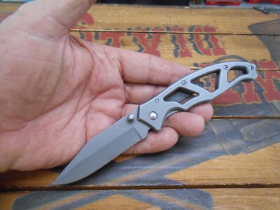 Gerber Paraframe I Knife Frame Lock Plain Edge Blade Gray | eBay