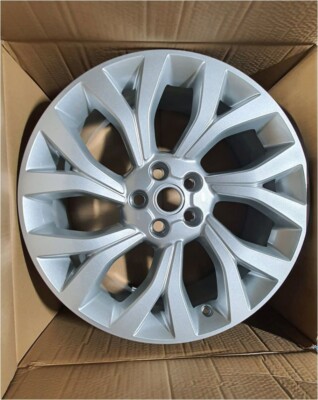 Range Rover 21" Flute single Alloy Wheel Silver Finish LR098797 ...