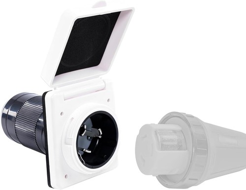 50 Amp RV Power Inlet Plug Box NEMA SS2-50P Replacement 50A POWER INLET ...