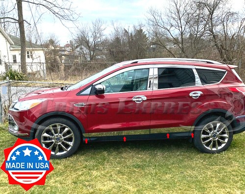 2013-2019 Ford Escape Rocker Panel Trim Body Side Molding Door Cover 4 ...
