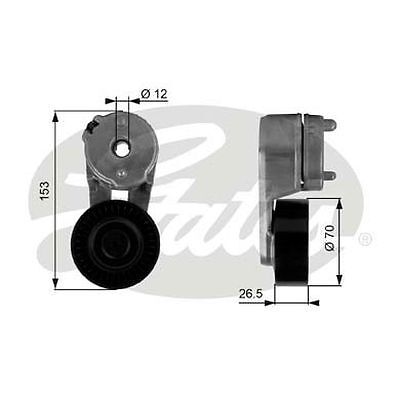 Gates Drive Belt Tensioner 38163 fits Jeep Wrangler TJ 4.0 | eBay Australia