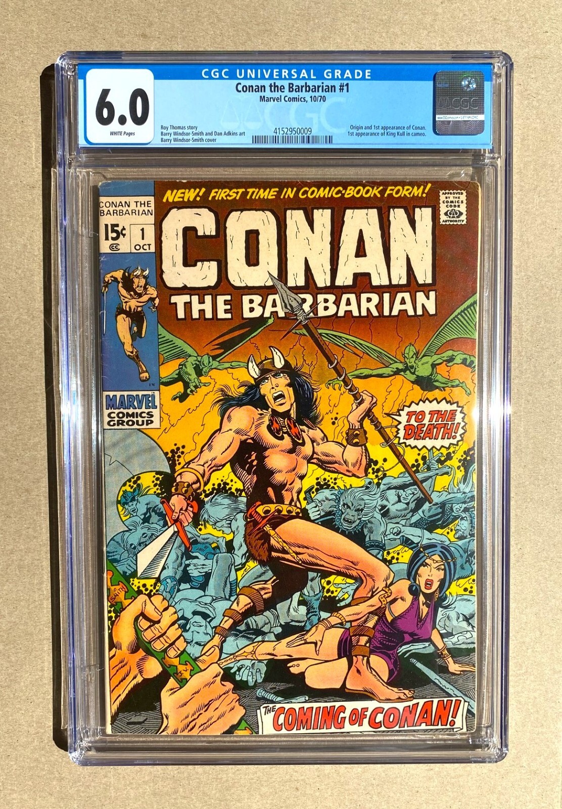 CONAN THE BARBARIAN #1 CGC 6.0 The first Conan comic book | eBay