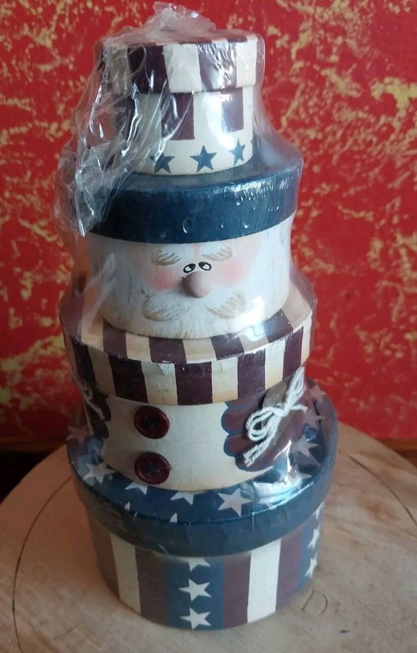 Vintage INTERIOR ACCENTS Americana Collection Uncle Sam Set Of 4 ...