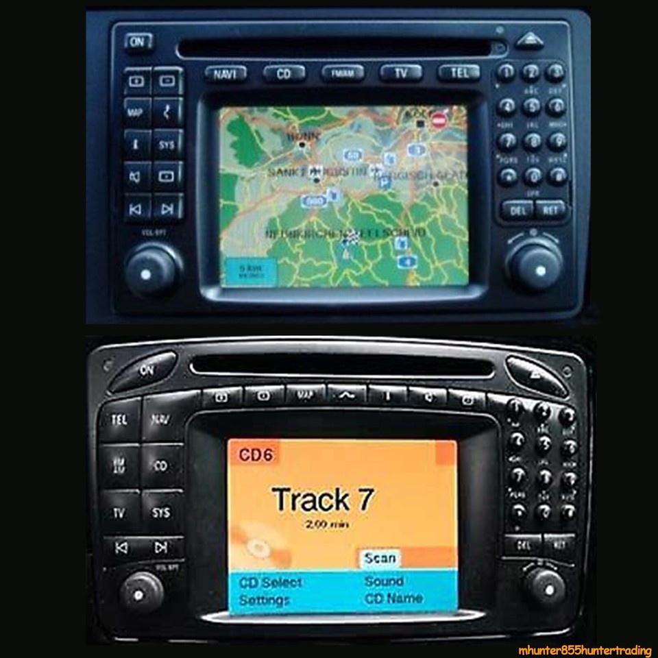 MERCEDES COMAND 2.0 SAT NAV DISC NAVIGATION CD MFD1 C CLASS, CL, CLK, E ...