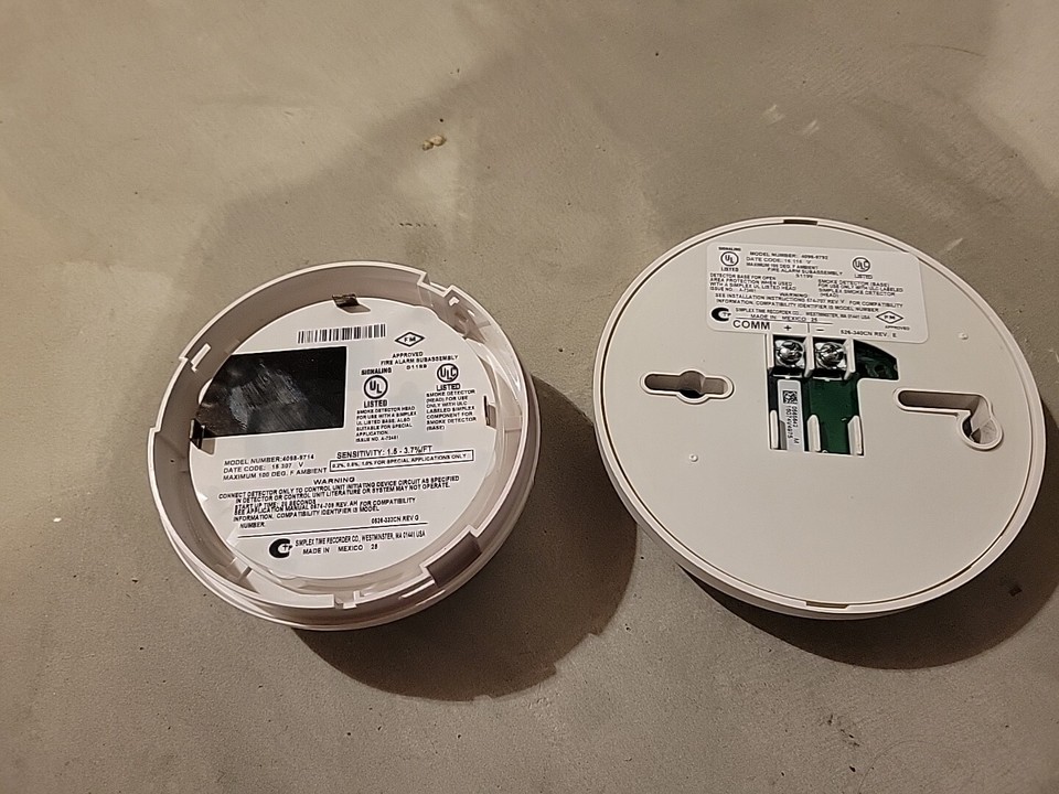 Simplex 4098-9792 And 4098-9714 Addressable Smoke Detector 40989792| eBay