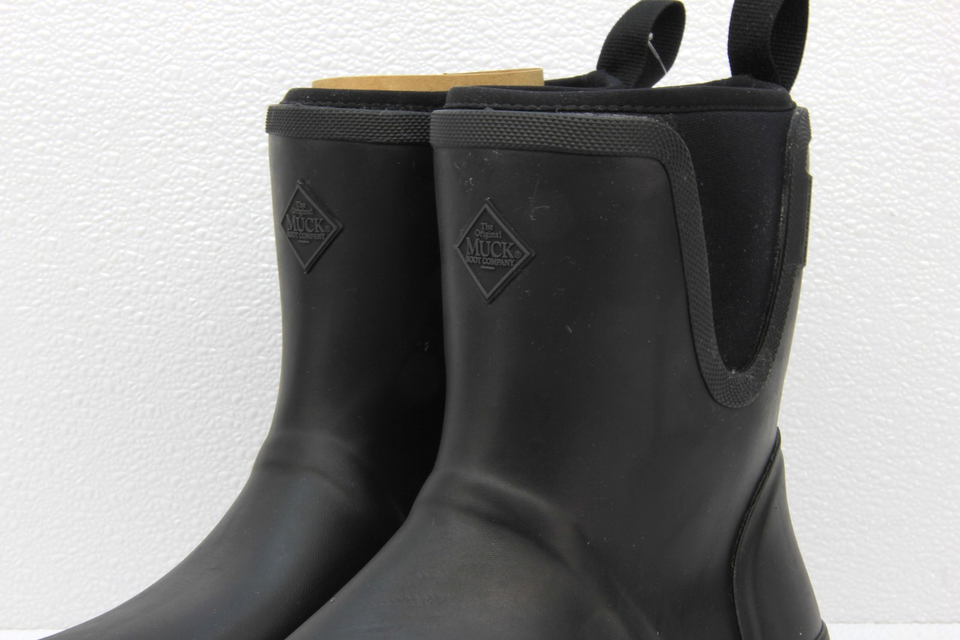 Muck Boots Men's Original Pull On Mid Boot Black OMM-000 Men's Size 8 ...