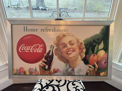 1949 Coca Cola Cardboard “Home Refreshment” With Coca Cola Frame | eBay