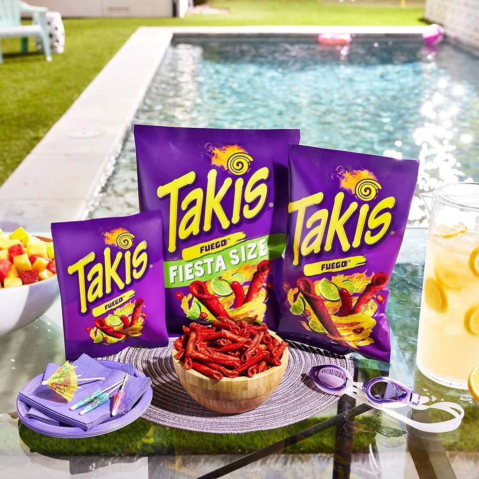 Takis Fuego Hot Chili Pepper & Lime Corn Tortilla Chips – 9.9 oz | eBay