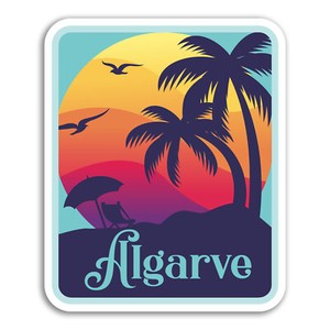 2 x 10cm Algarve Vinyl Stickers - Portugal Travel Sticker Laptop ...