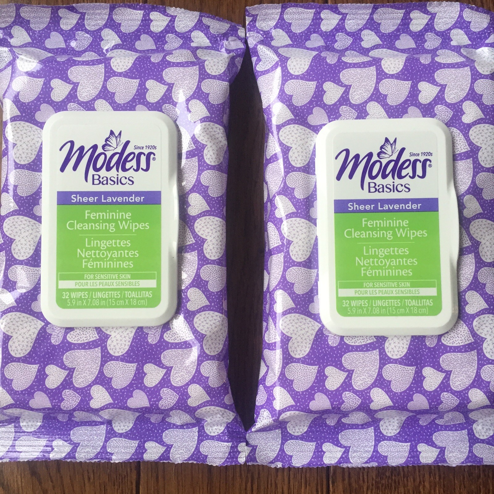 Feminine Cleansing Wipes Sensitive Skin Lavender Bathroom Modess 64ct 2 ...