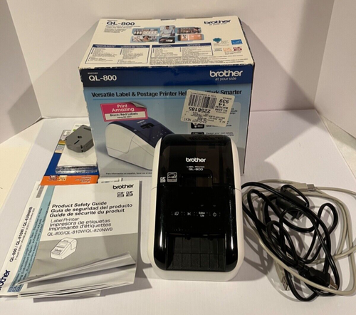 Brother QL-800 High-Speed Professional Label Printer With Box And Power ...