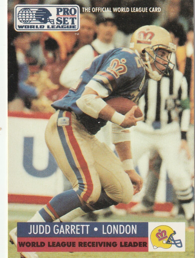 FREE SHIPPING-MINT-1991 Pro Set London Monarchs #710 Judd Garrett ...