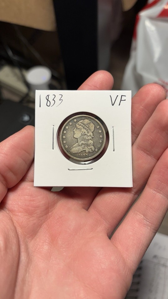 1833 VF Capped Bust Quarter (beautiful Circulated Example) | eBay