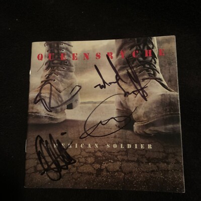QUEENSRYCHE Signed Autographed CD Booklet AMERICAN SOLDIER | eBay