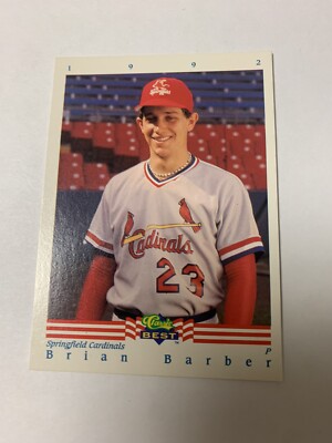 1992 Classic Best Drafted Brian Barber Springfield Cardinals | eBay