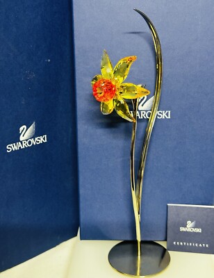 MIB Swarovski Exotic Flower Dacali Light Topaz Crystal Paradise ...