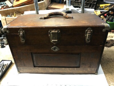MACHINIST TOOLS LATHE MILLMachinist Gerstner Oak Machinist Tool Box ...
