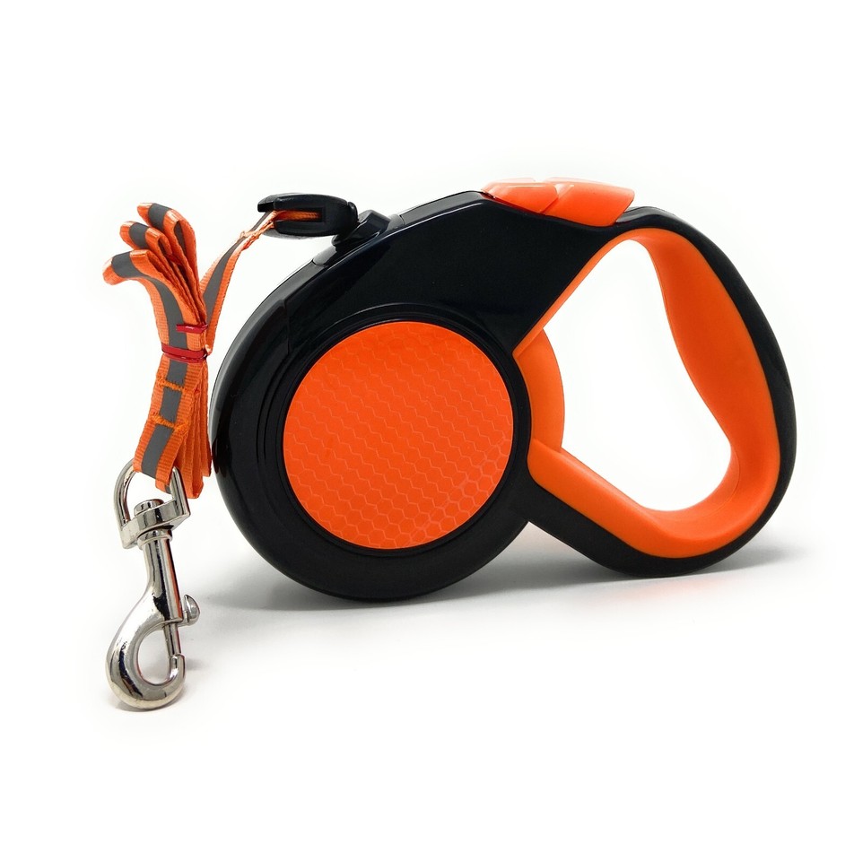 16.5FT Automatic Retractable Dog Leash Pet Collar Automatic Walking ...