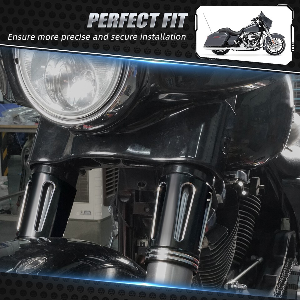 Fork Boot Slider Cover Cow Bells For Harley Street Glide Special FLHXS ...