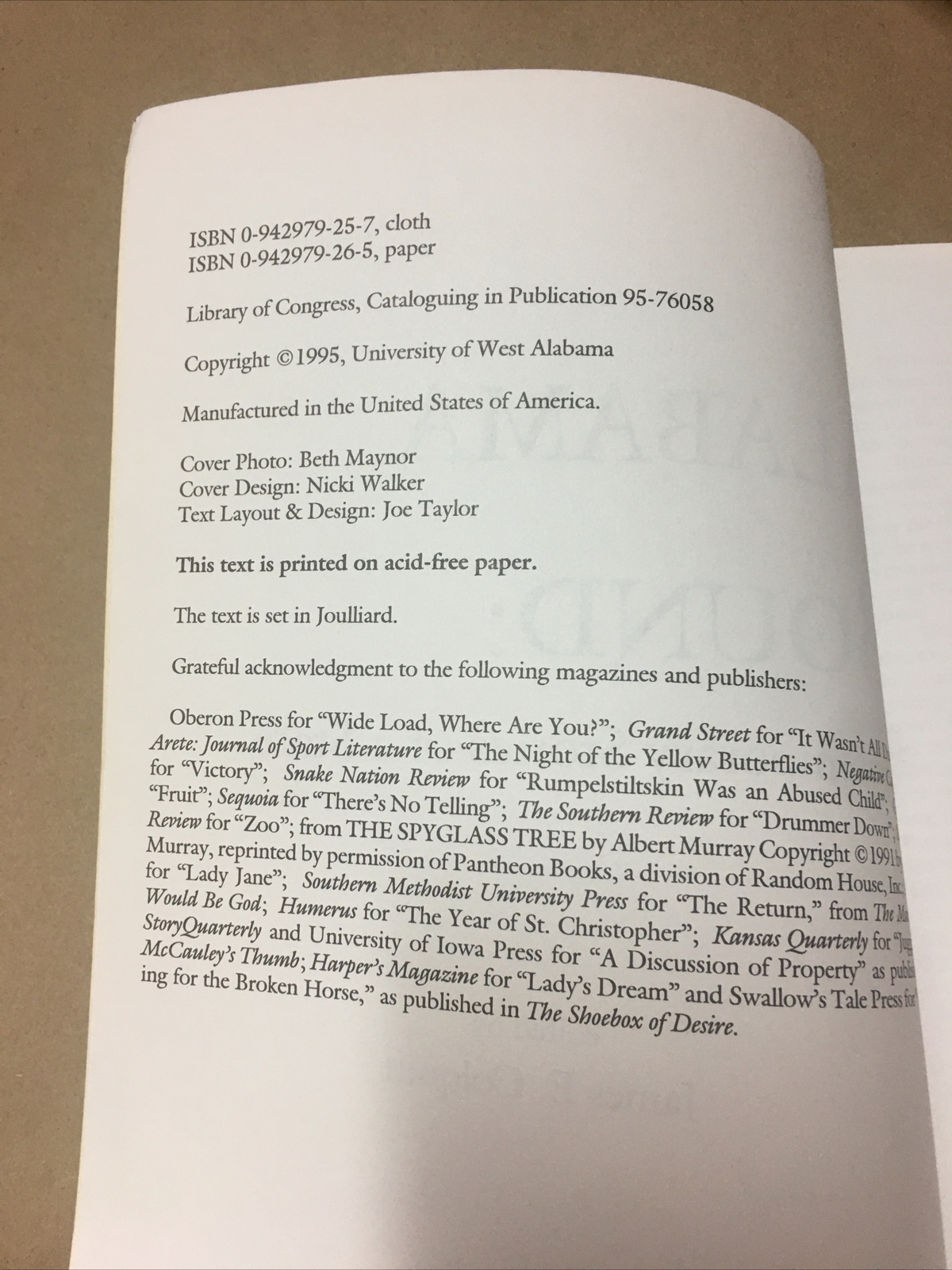 Alabama Bound : Contemporary Stories of a State by Norman McMillan ...