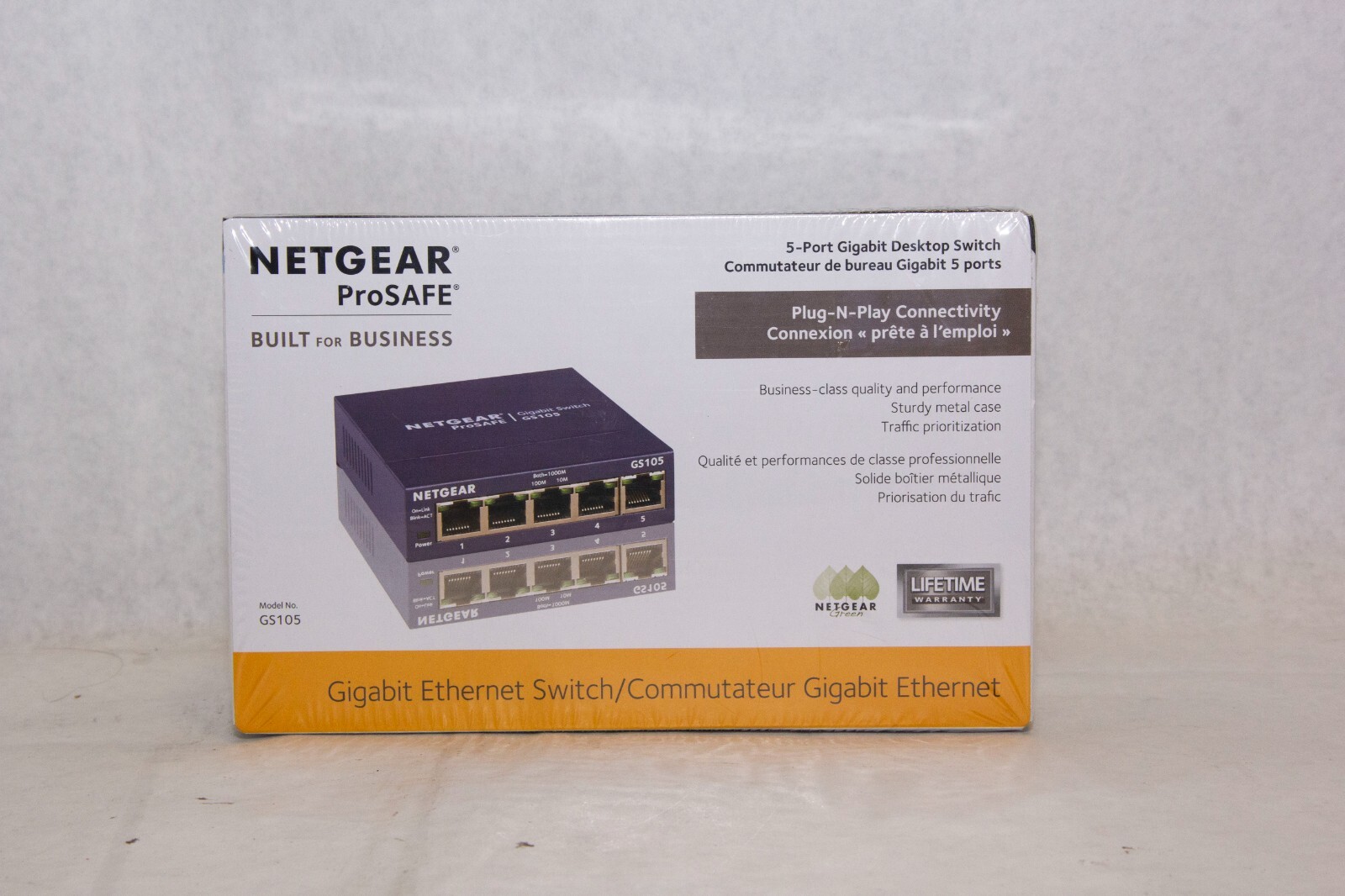 Netgear ProSAFE 5-Port Gigabit Desktop Switch -- BRAND NEW SEALED ...
