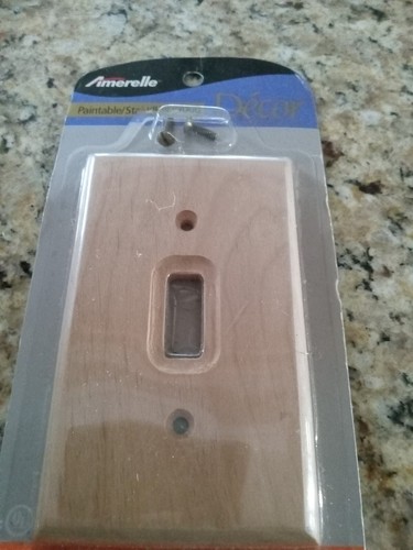 Amerelle paintable stainable wood light switch plate cover new | eBay