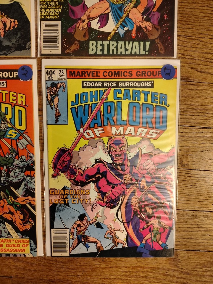 John Carter Warlord of Mars - Lot of 9 Books - Marvel Comics 1978 | eBay
