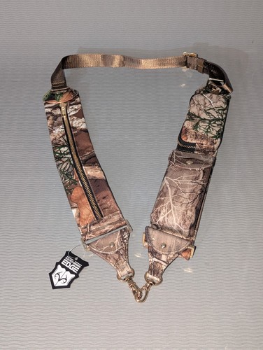 Bandolier Billie Nylon Utility Camouflage Crossbody Strap Realtree/Gold ...