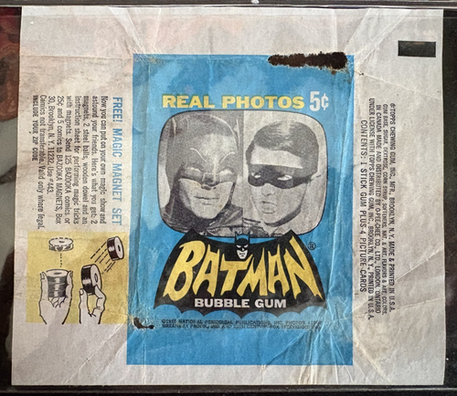 1966 Topps Batman Bat Laffs Wax Wrapper - Rare Vintage | eBay