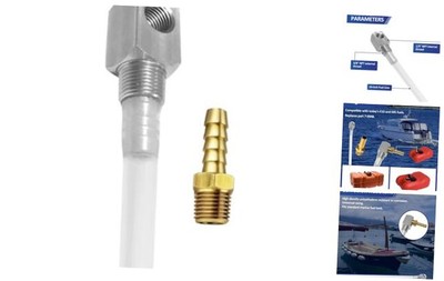 Universal 24" Marine Fuel Tank Pickup Tube with Strainer, Polyethylene ...