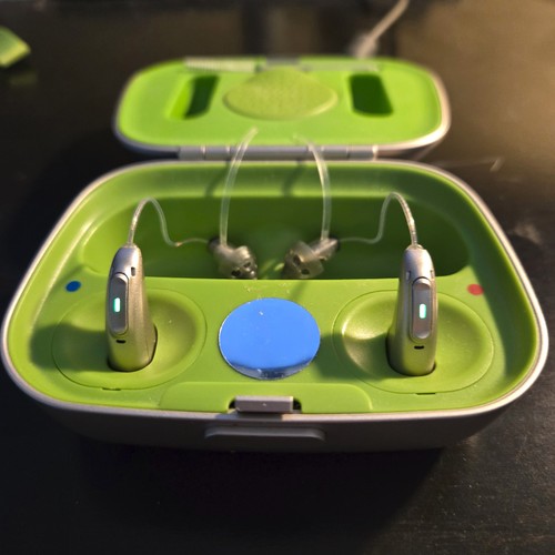 Phonak Audeo M90-R Rechargeable HEARING AIDS Bluetooth+Charging Case ...