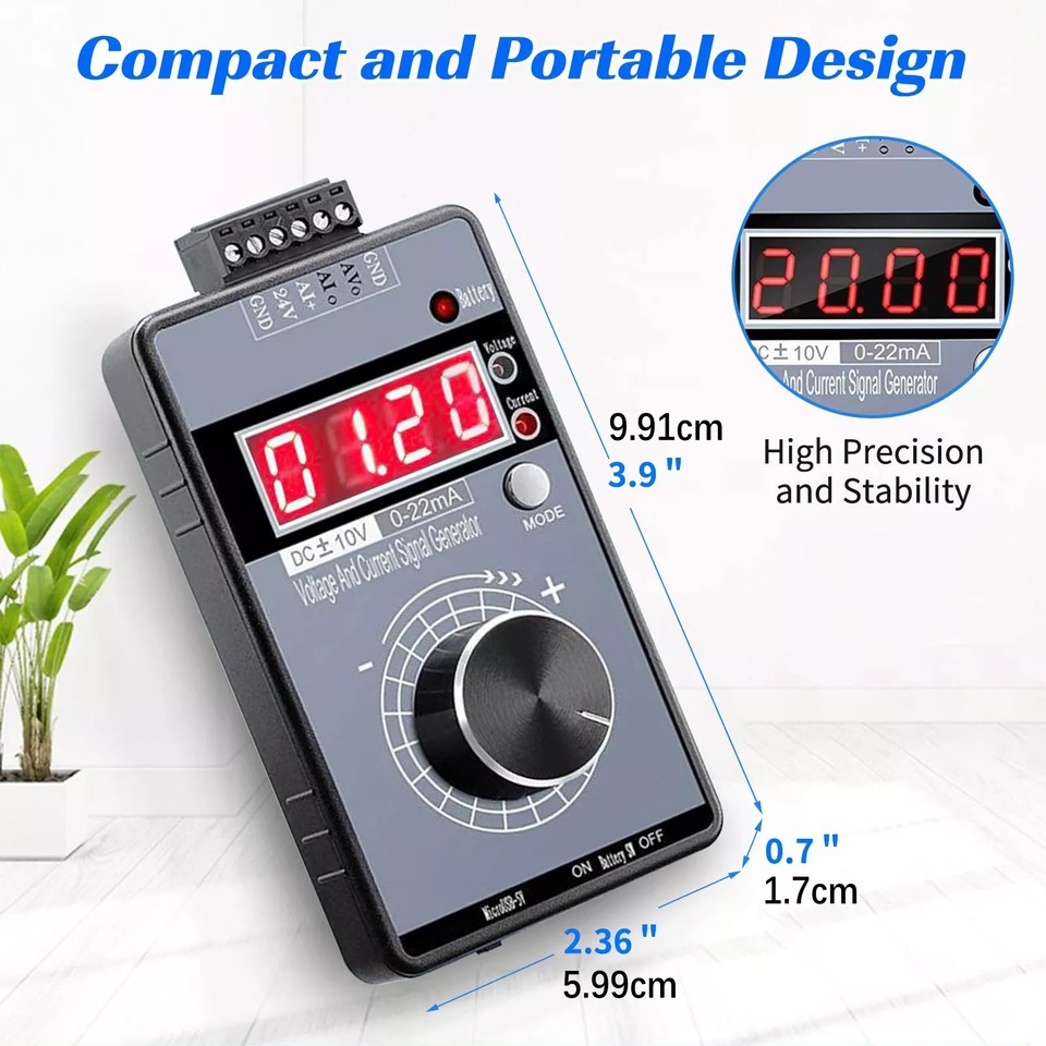4-20mA Signal Generator 0-10V/0-22mA Current Voltage Signal Generator ...