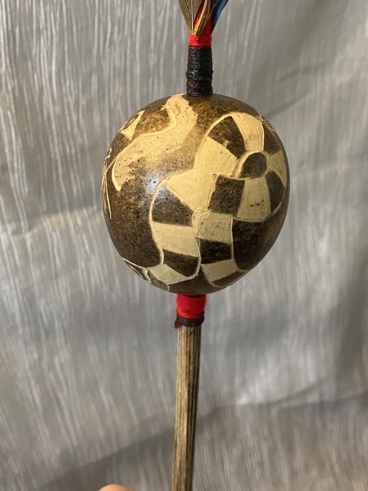 Peruvian Amazon Shaman Gourd Rattle - The Four Sacred Archetypes ...