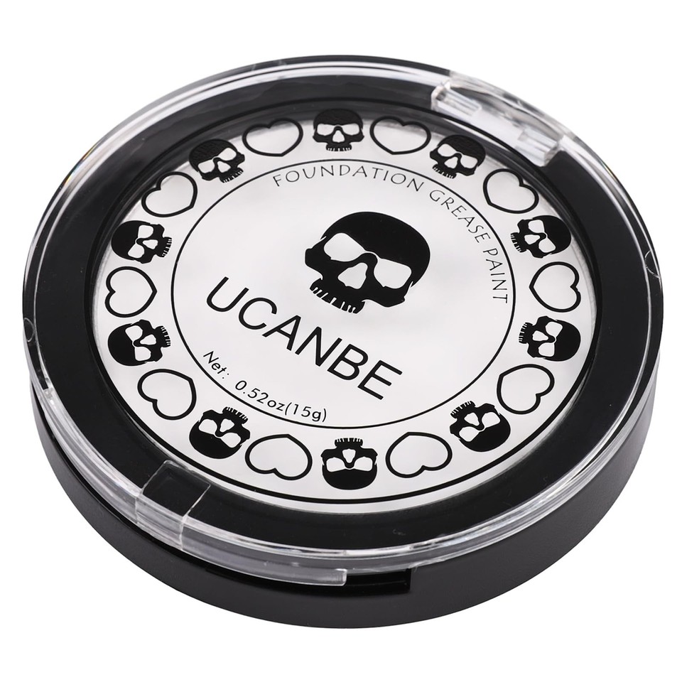 UCANBE Goth White Cream to Powder Foundation Makeup, Professional Clown ...