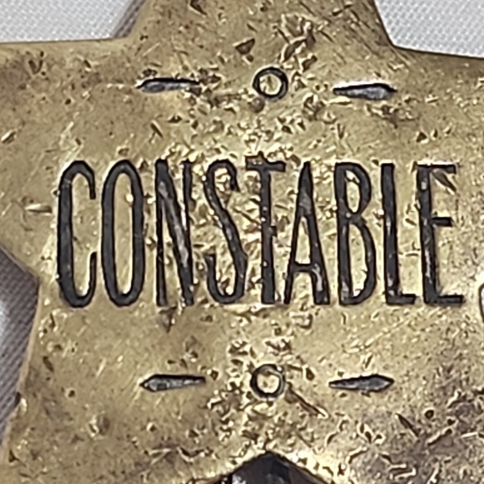 Antique Vtg Wendell Old West 1910 Constable 5 Point Star Obsolete Badge Police | eBay