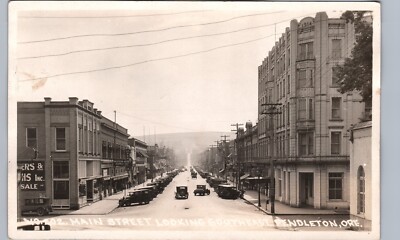 MAIN STREET SOUTH pendleton or real photo postcards rppc oregon ...