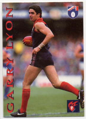 1995 AFL HUNGRY JACKS FOOTY PASSPORT CARD - Garry LYON (MELBOURNE ...